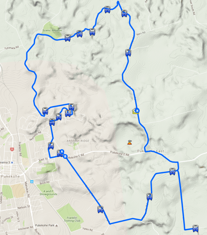 Finalised 2016 School Bus Route | Pukekohe East School Bus